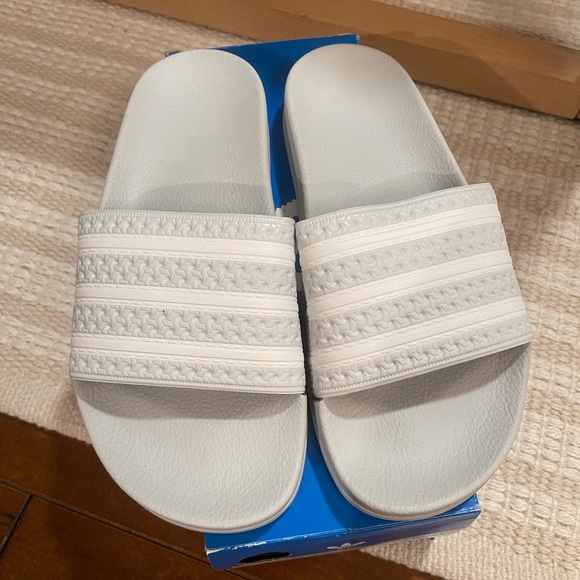 adidas | Shoes | New In Box Adidas Adilette Slides Pale Blue Rare Color ...